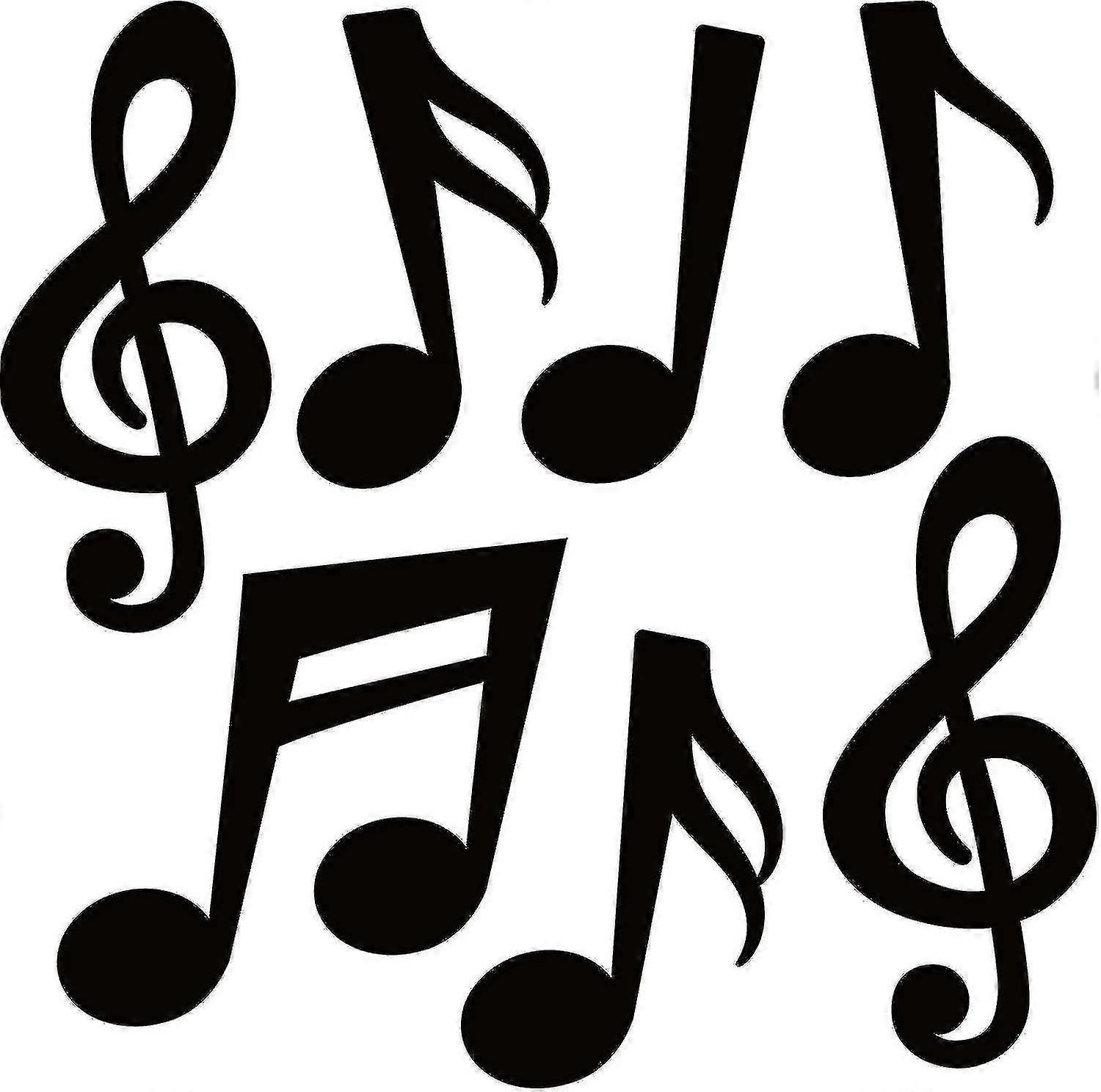 1000 Pieces Music Notes Cutouts Musical Notes Silhouette For Music ...