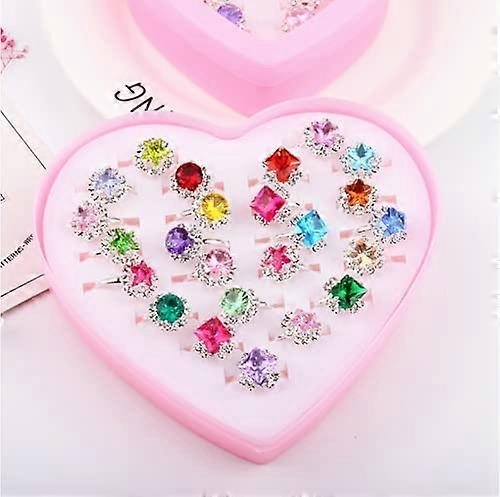 Rings for girls Little Girl Adjustable Rings in box, Rings for kids ...