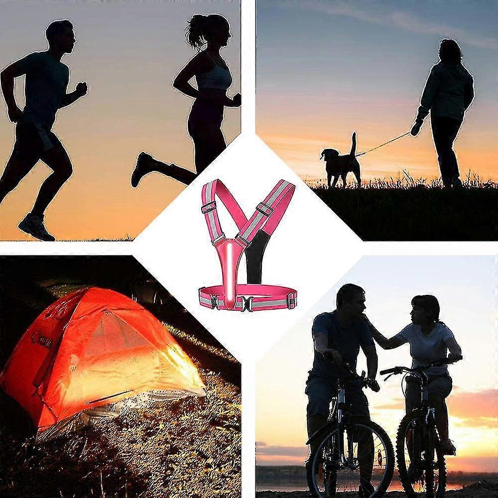 Led Vest Safety Gear, Light Up Vest For Night Walking Cycling, High ...
