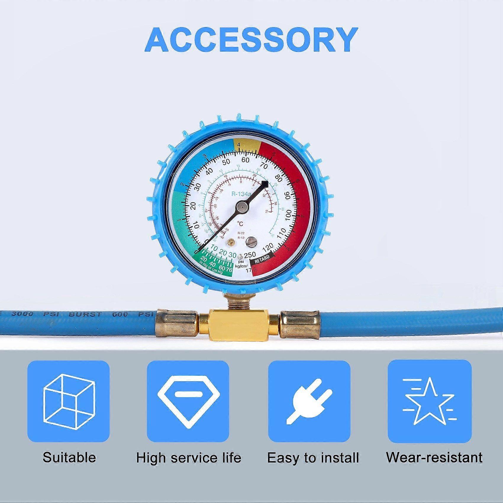 R134A Refrigerator Freon Recharge Hose Kit, R134A AC Refrigerant ...