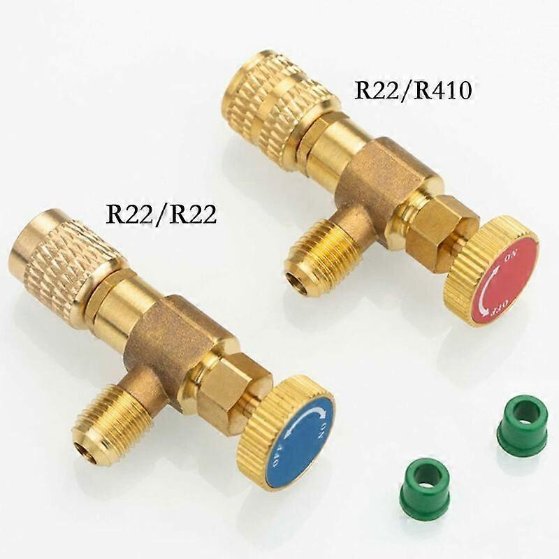 2 Pieces Refrigerant Regulating Valve, R410A R22 Safety Valve ...