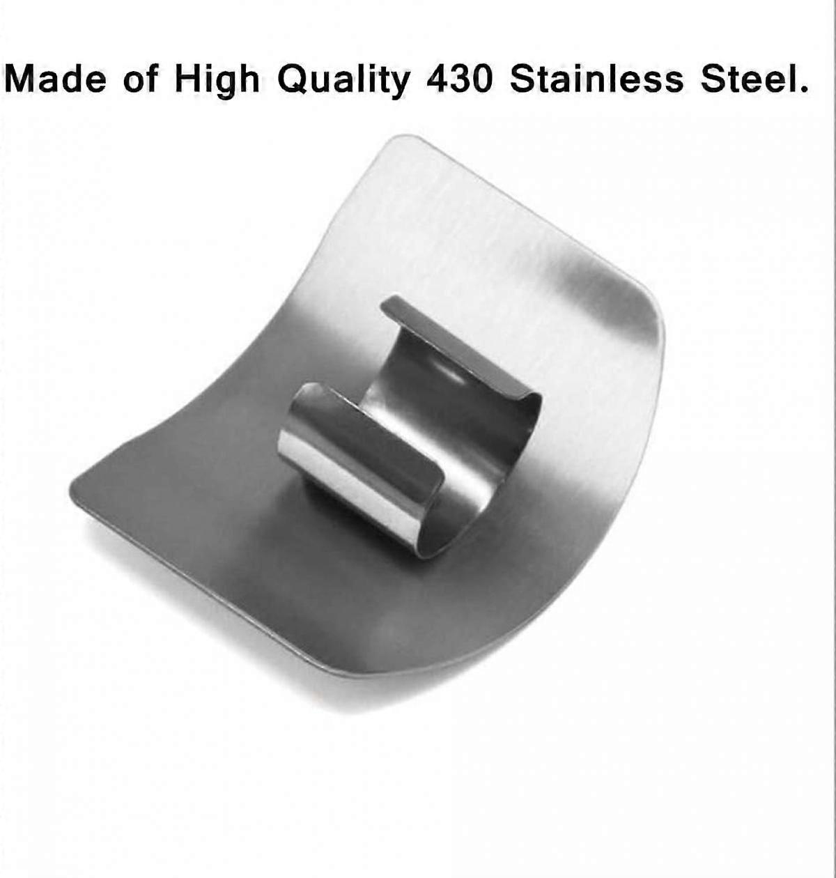 4 Pack Finger Guards for Safe to Slice Vegetables Fruit Stainless Steel ...