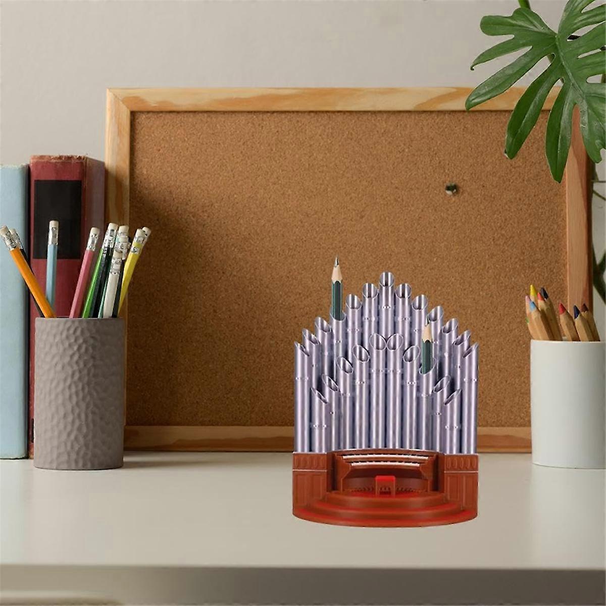 Pipe Organ Pen Pencil Holder, Funny Pen Holder Desktop Decoration, Pipe ...
