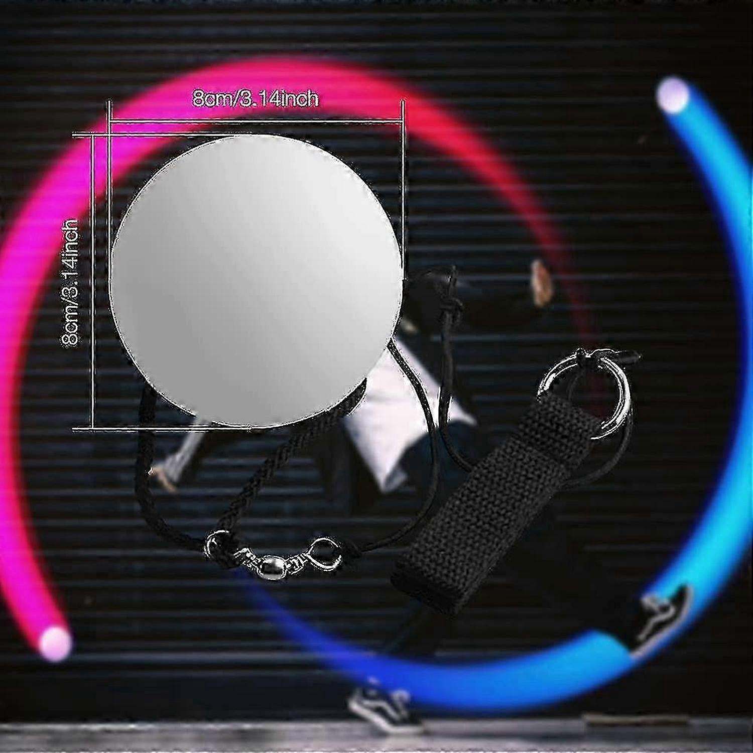 Glow Poi Balls - 2 Pack LED Poi Set with Rainbow Colors & Strobe Light ...