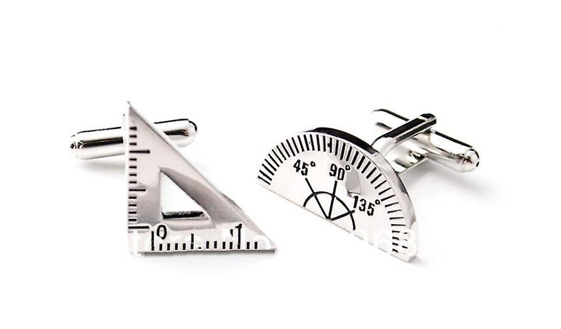 Maths Protractor Ruler Party Cufflinks Novelty Wedding Fun Birthday ...