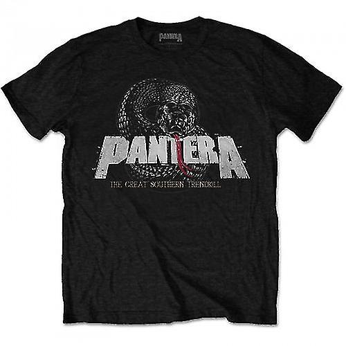 Pantera Unisex Adult Snake Cotton Logo T-Shirt | Fruugo UK