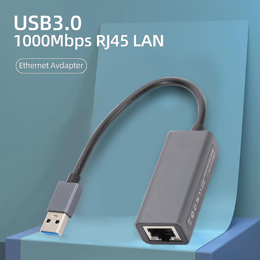 1000Mbps USB Type C Ethernet Adapter Network Card USB C To RJ45 Lan Gigabit Ethernet Internet ...