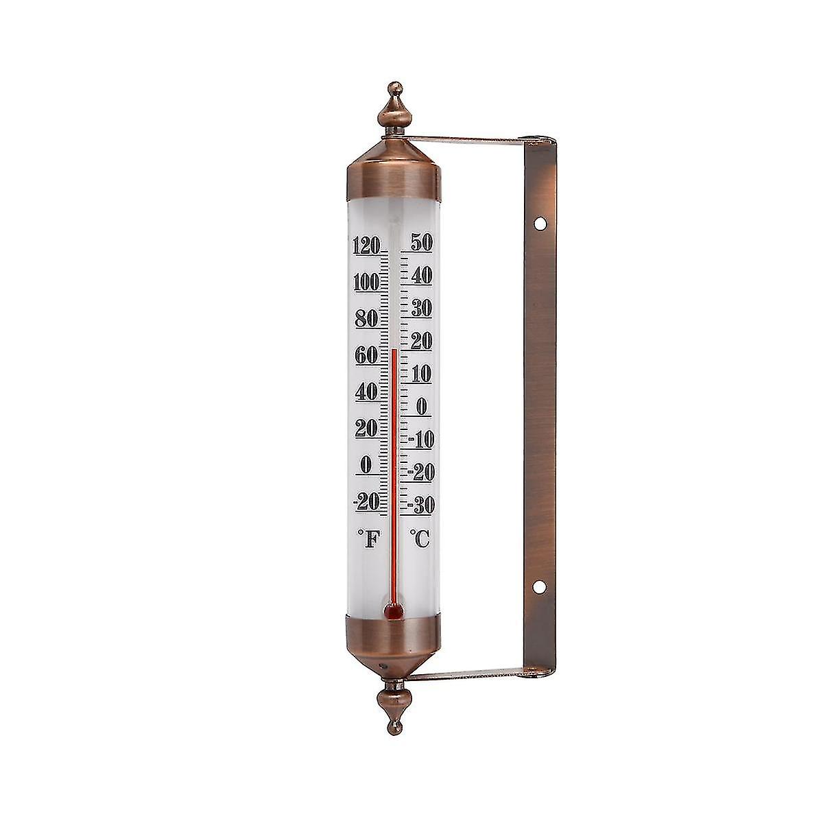 10 Inches New Premium Steel Indoor/outdoor Thermometer Wireless ...
