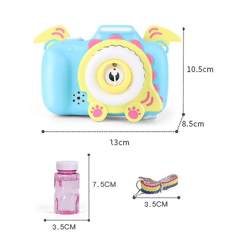 Cartoon Bubble Camera Toy With Bubble Solution For Kids Toddlers Bubble Machine Toys With Light ...
