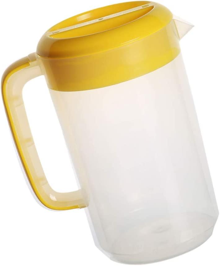 Large Plastic Pitcher with Lid 2500ml Mix Drinks Water Jug for Hot and ...