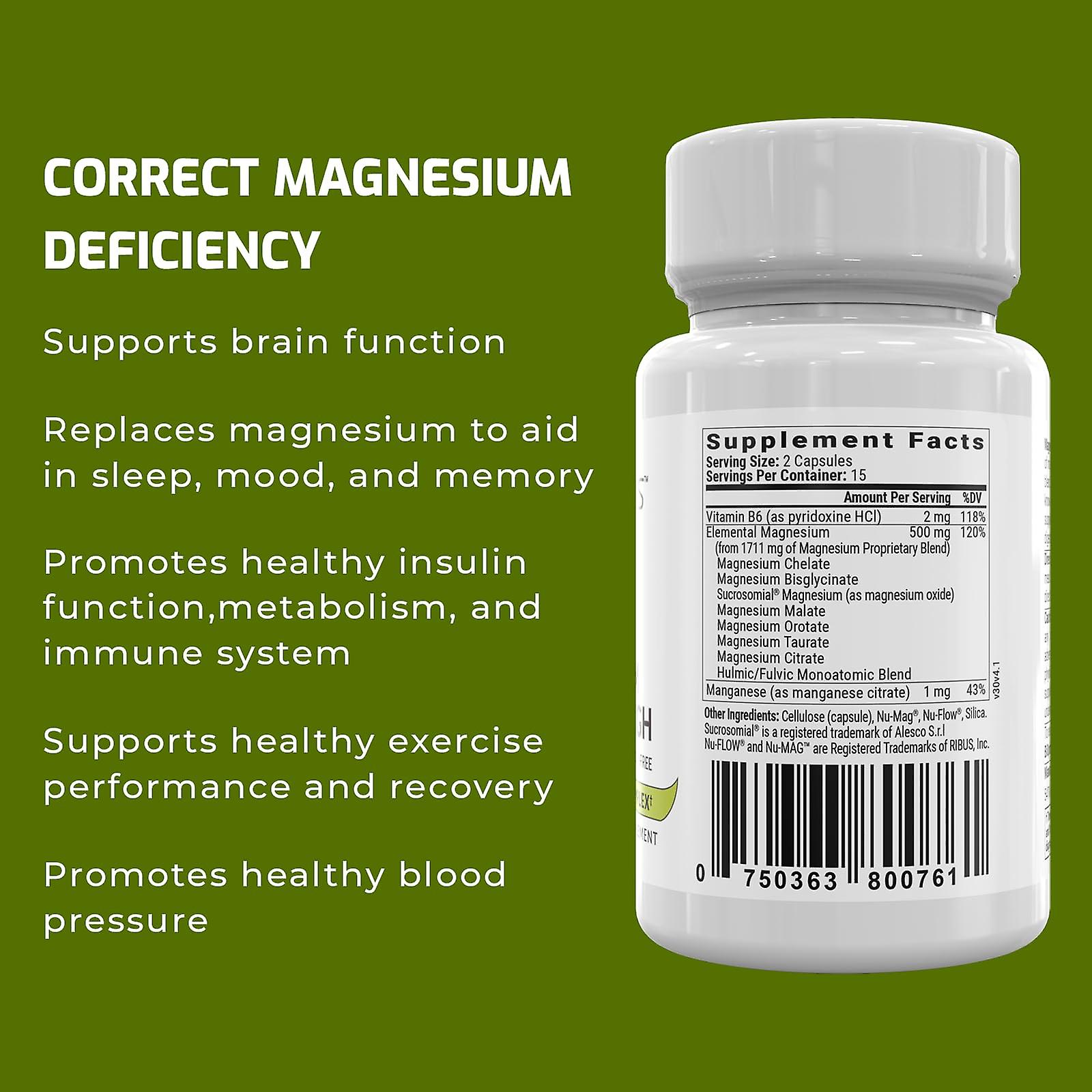 BiOptimizers Magnesium Breakthrough Supplement 4.0 - 30 Capsules ...