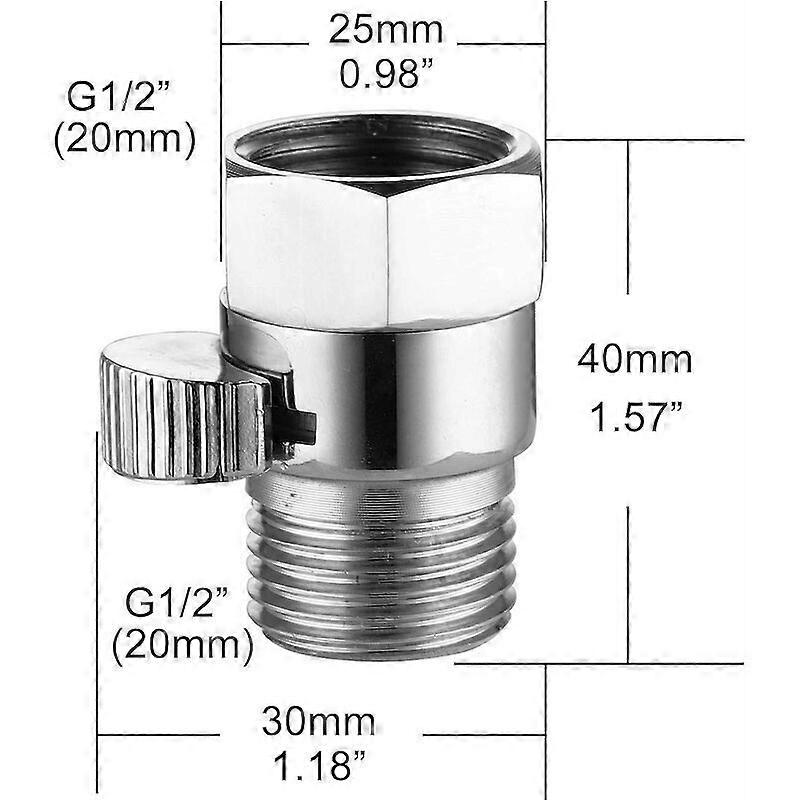 Brass Shower Head Stop Valve, Straight Stop Valve, Small Splash with ...