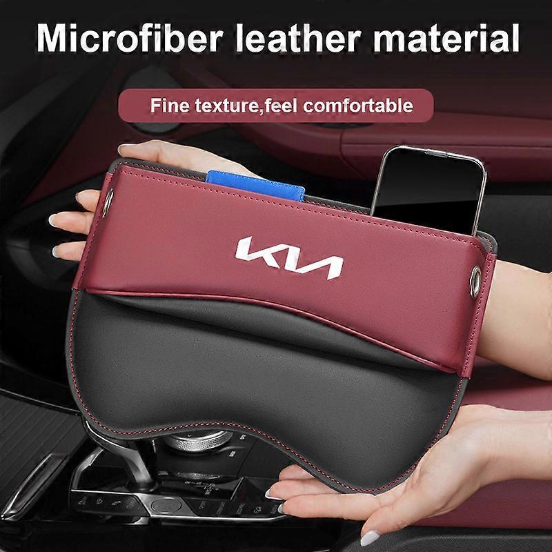 Leather Car Seat Gap Storage Box Filler Pockets For Kia Sportage ...