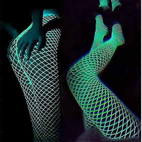 Glow In The Dark Fishnet Stockings,women Sexy Fishnet Tights Thigh High ...