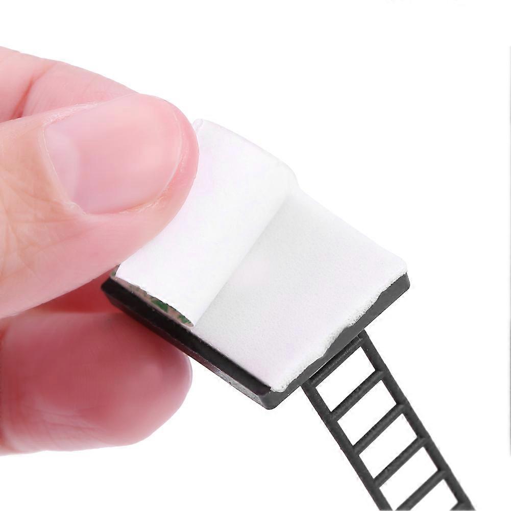 50pcs Self Adhesive Adjustable Clips Fastens Car Cable Wire Tie Clamp ...