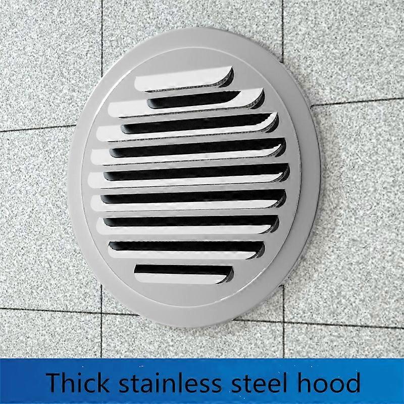Stainless Steel Exterior Wall Air Outlet Vent Grille 70-200mm Round ...