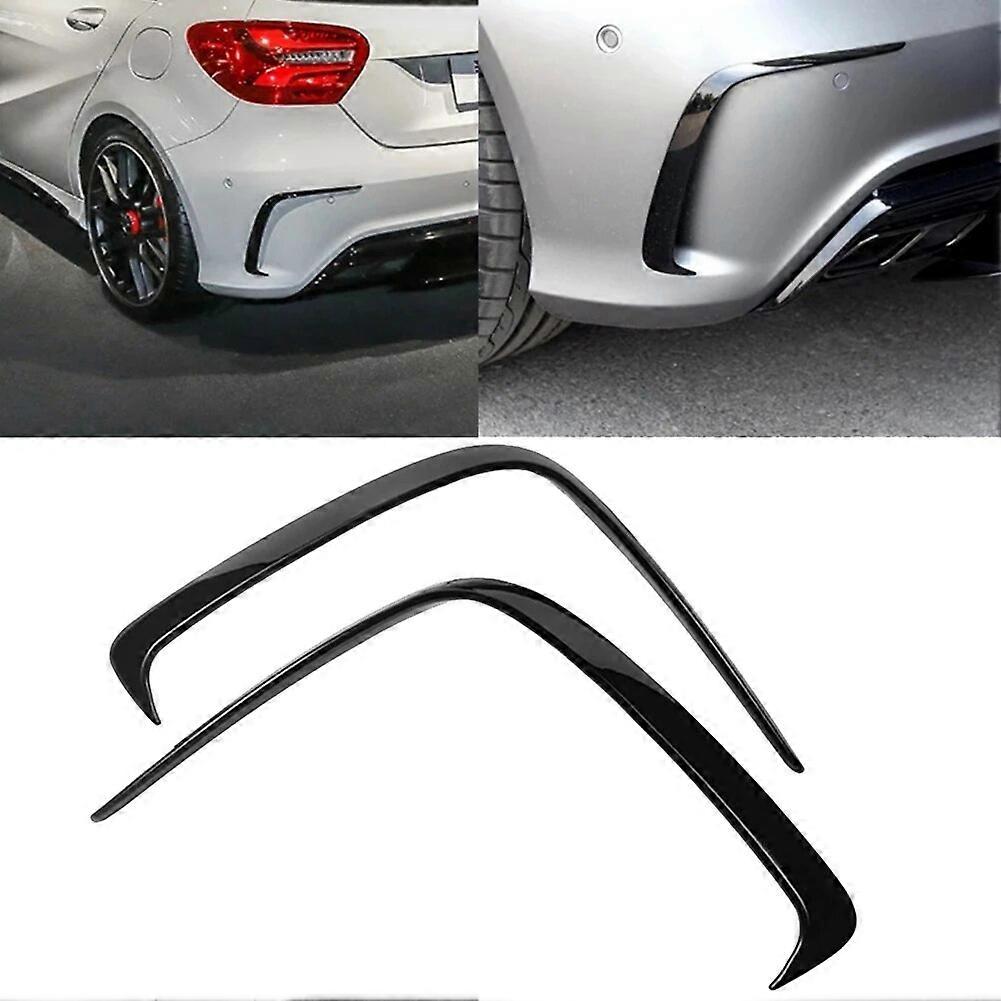 4Pcs Car Rear Bumper Splitter Spoilers Canard Trim for Mercedes-Benz ...