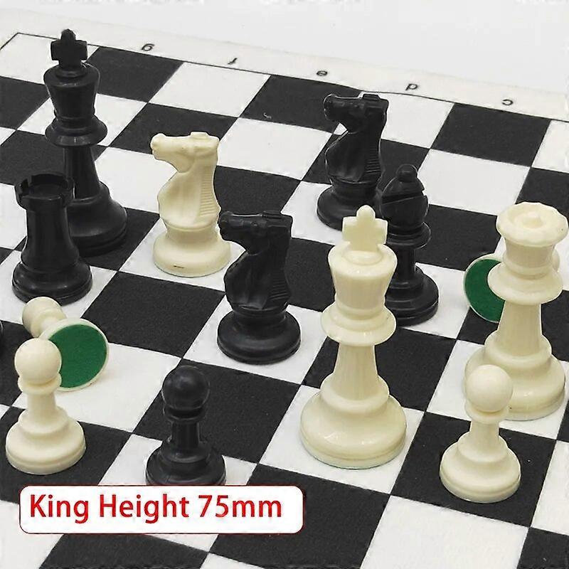 Plastic Chess Set With or Without Chessboard 32 PCS King Height 49/64 ...