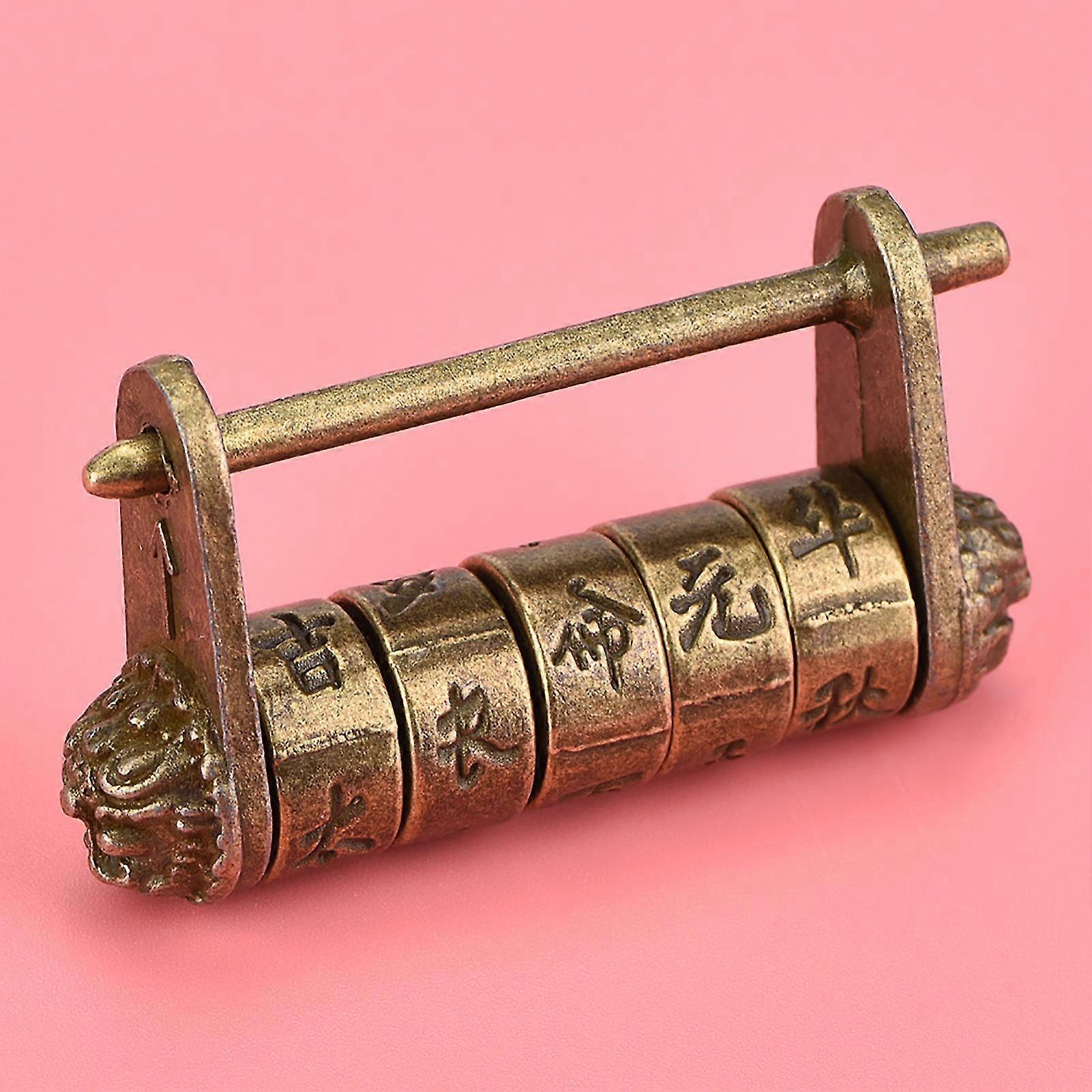 Chinese Vintage Padlock Antique Retro Style Combination Lock For ...