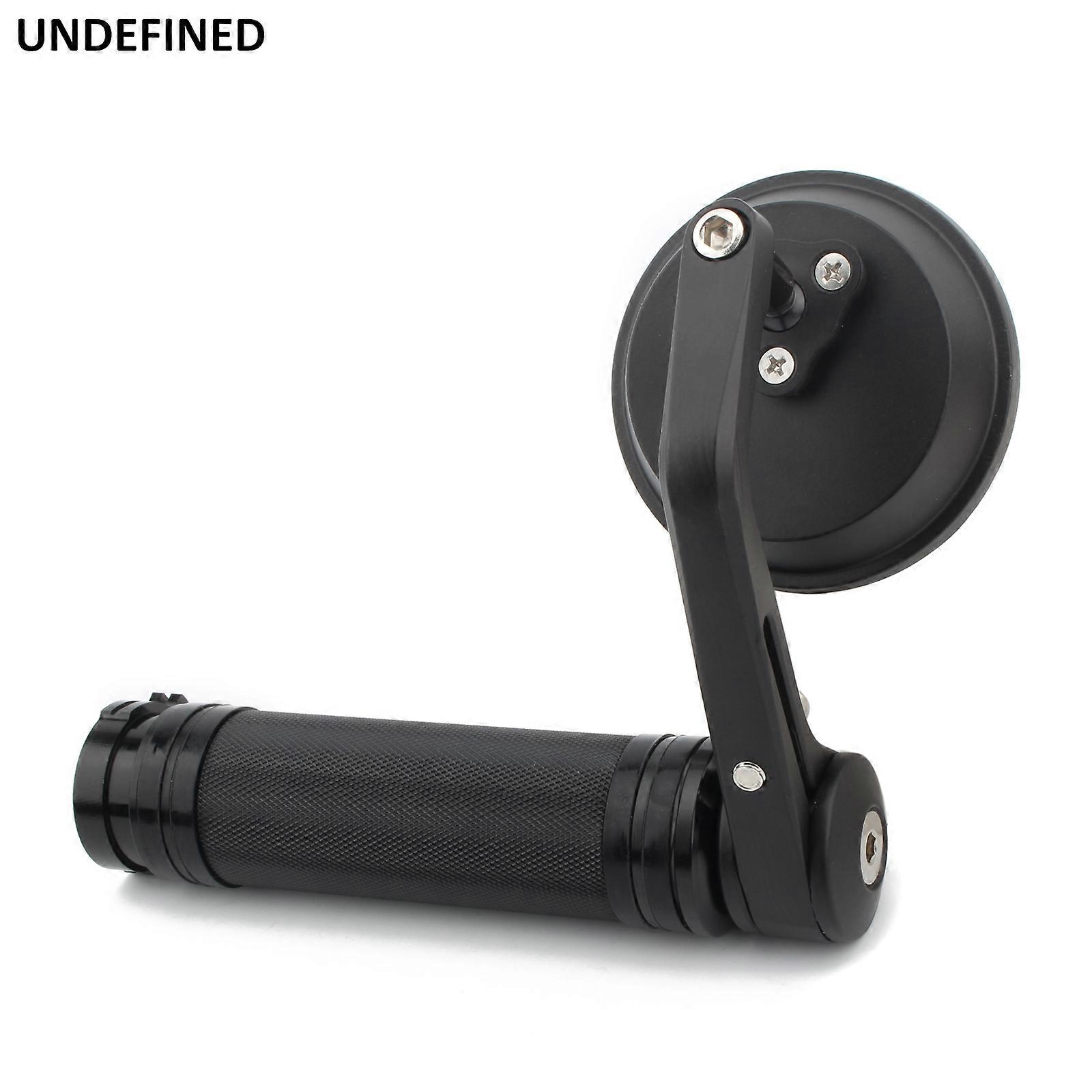 Universal 1 25mm Handle Bar End Motorcycle Round Mirrors Rearview Side ...
