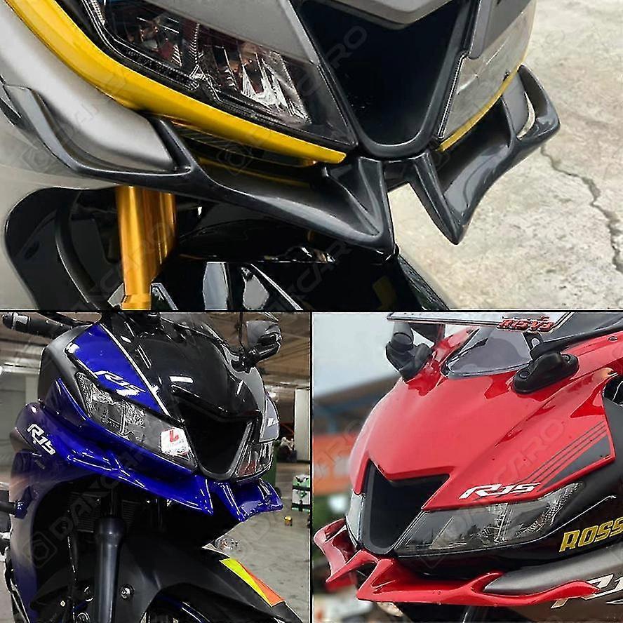 Motorcycle Front Fairing Abs Aerodynamic Winglets Logo Lower Protection ...