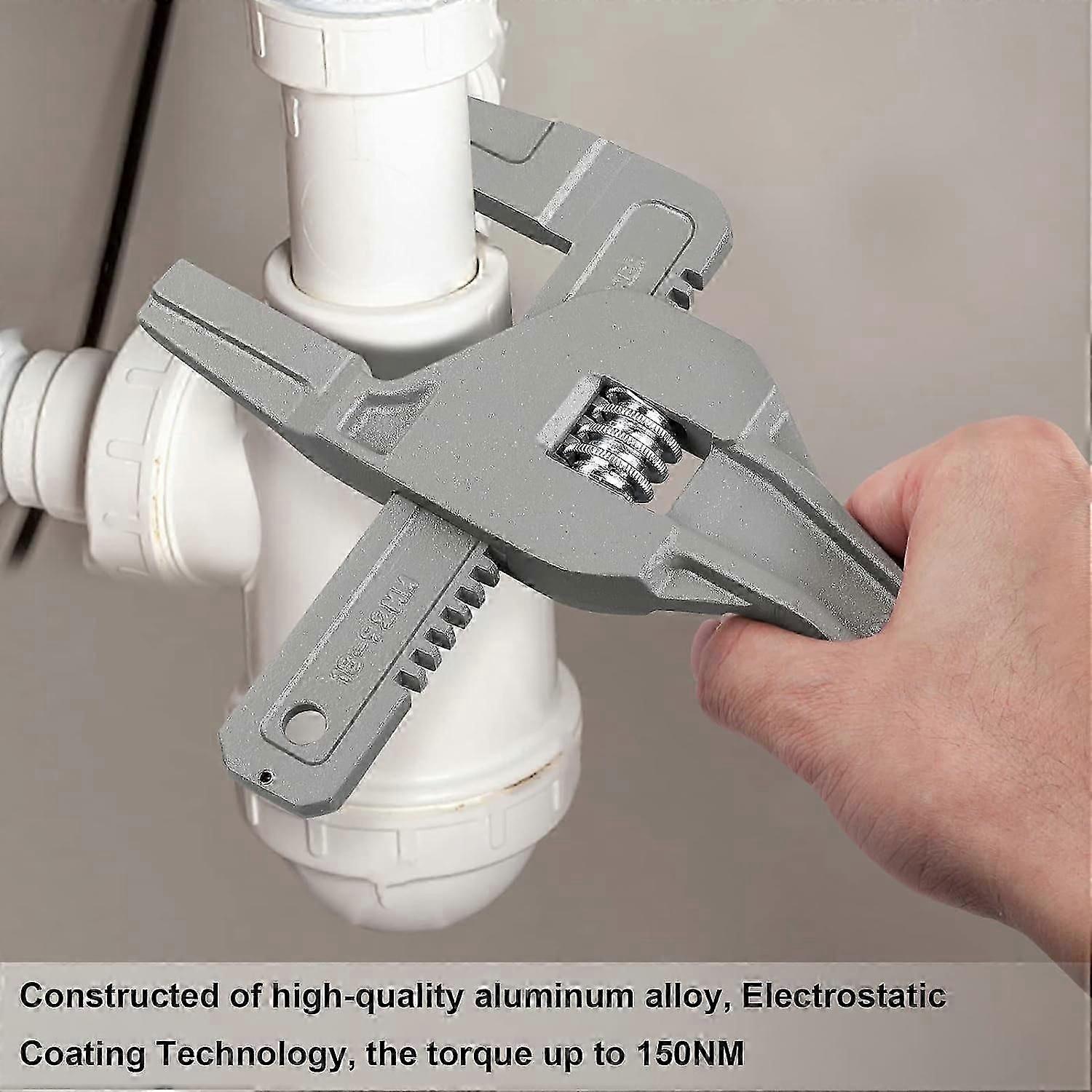 Adjustable Spanner Wide Jaw, 250mm (10 Inch)Aluminium Adjustable Wrench ...