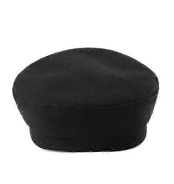 Chauffeur Top Cap Black Beret Driver Costume Hat Fancy Dress Octagonal ...