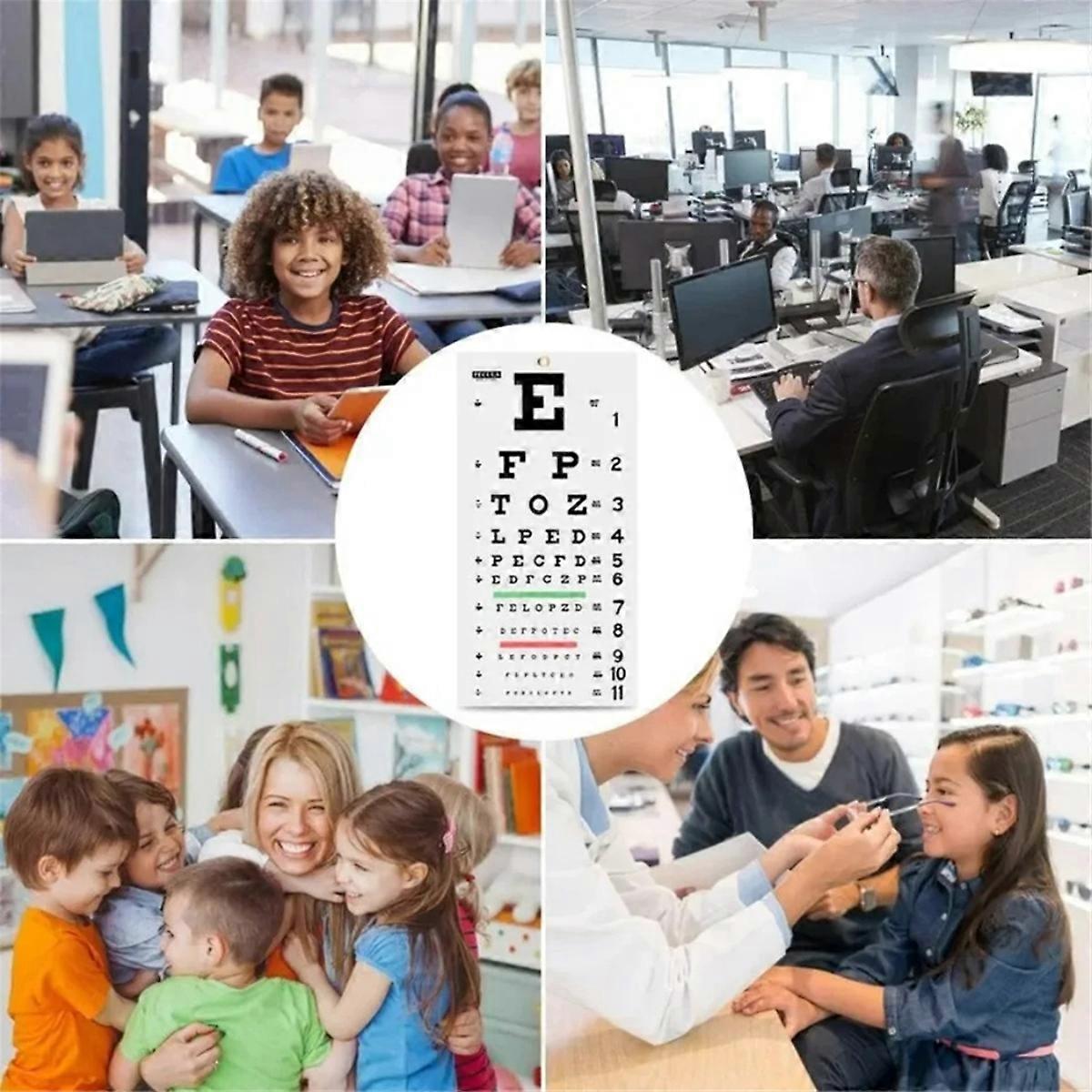 Eye Chart, Eye Chart No Fading for School Home Physical Examination ...