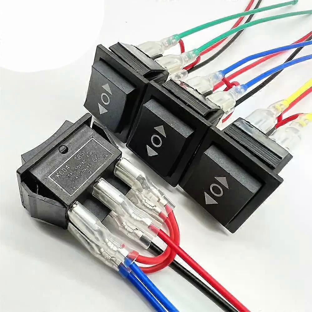 Wired 20A 12V - DC Motor Polarity Reversing Rocker 3 Position DPDT ...