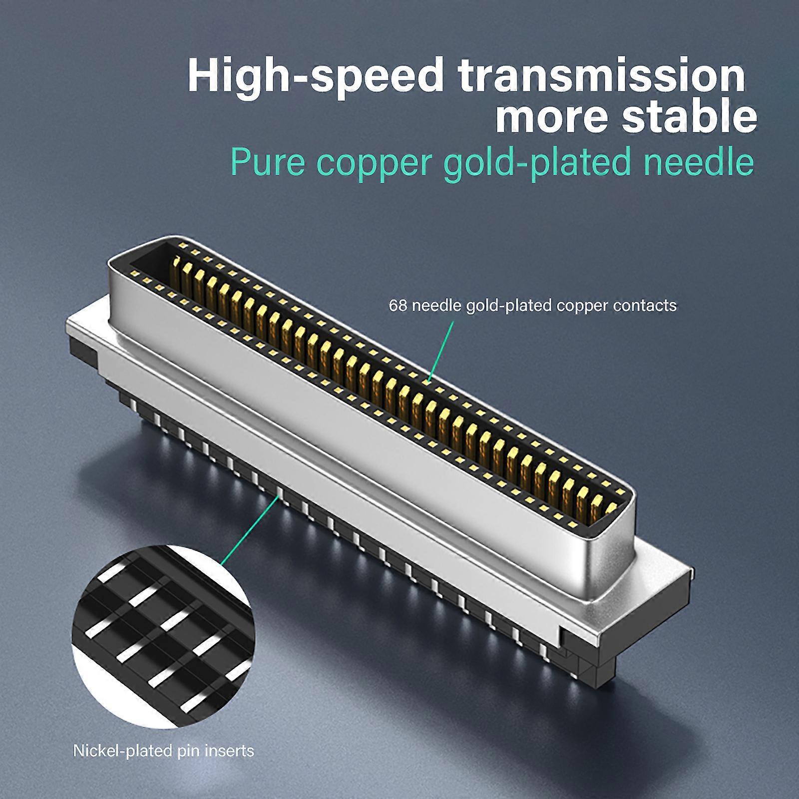 Heavy Duty SCSI Cable SCSI Female Interfaces Cable, Gold Contacts, for ...