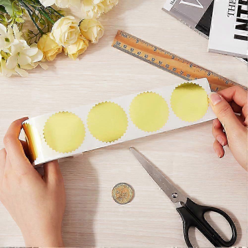 250Pcs Gold Envelope Seals Stickers Certificate Award Seals Stickers ...