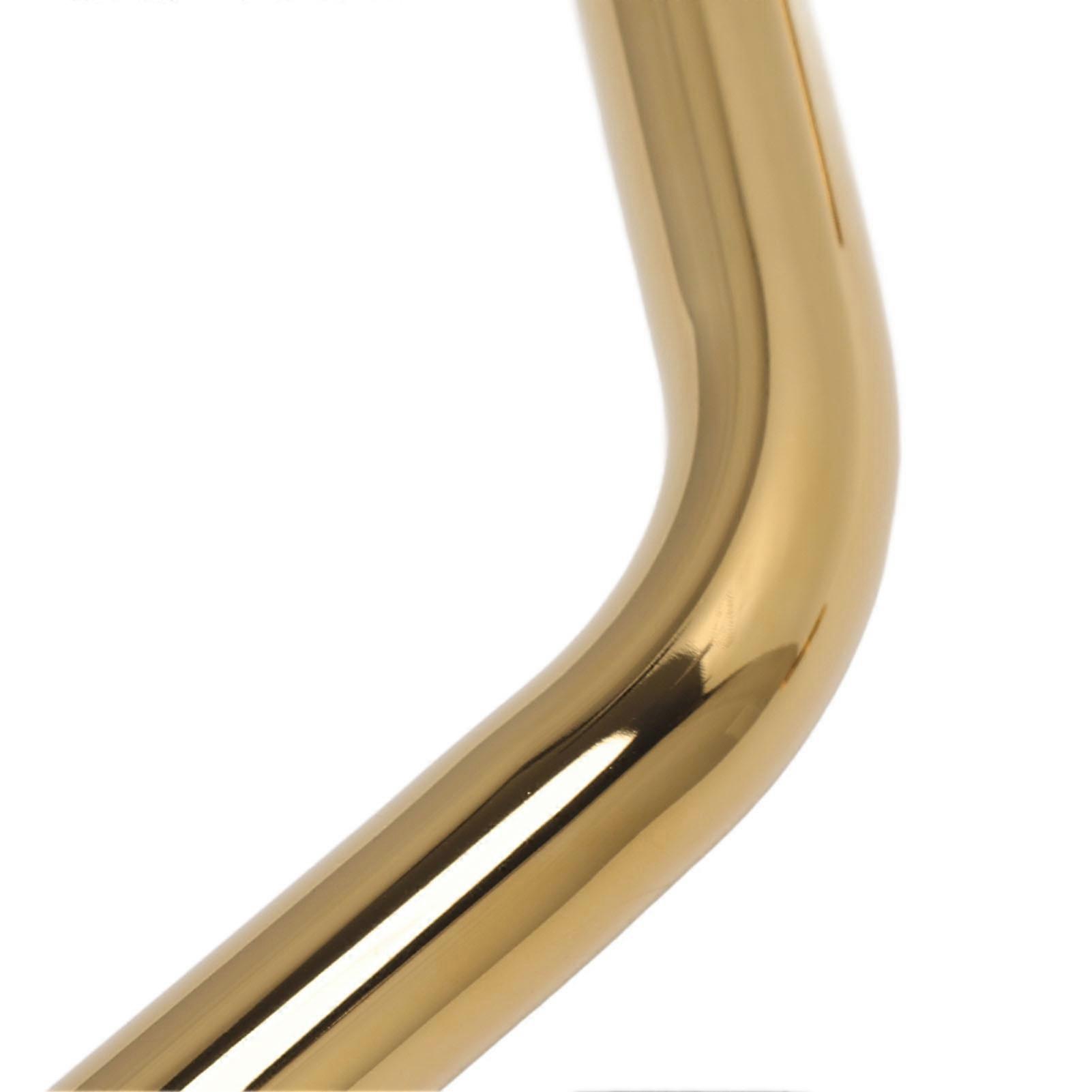 NPT Shower Head Extension Arm Brushed Gold S Shaped Gooseneck Stainless ...