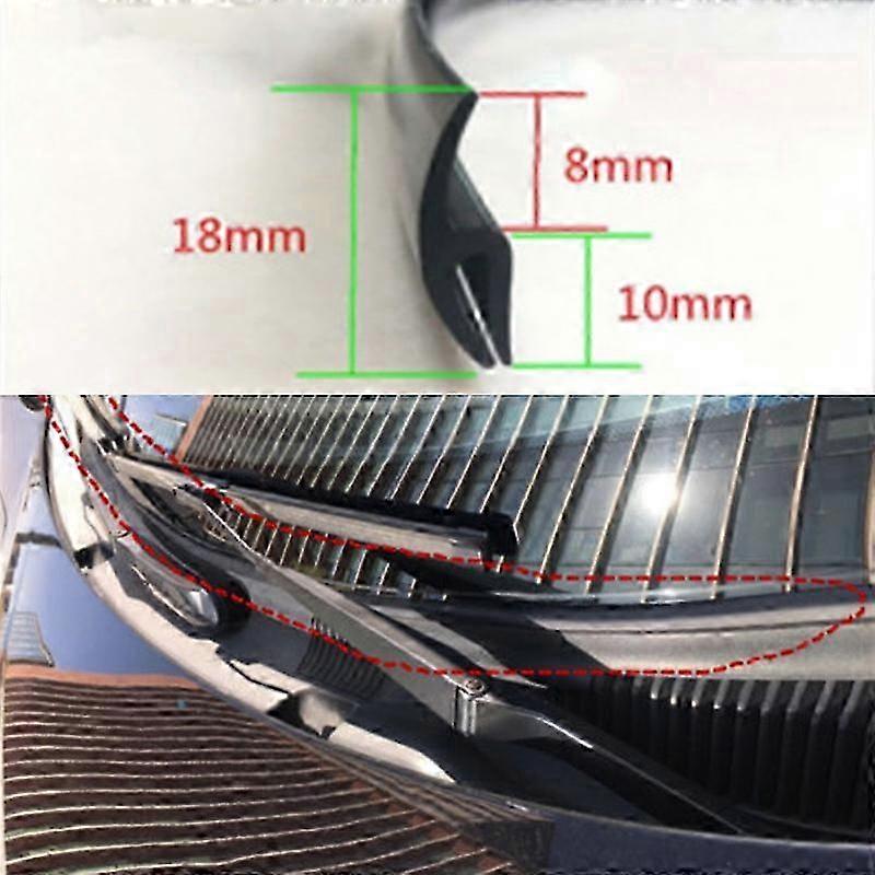 Ageing Rubber Seal Strips Under Front Windshield Panel For BMW E30 E36 ...