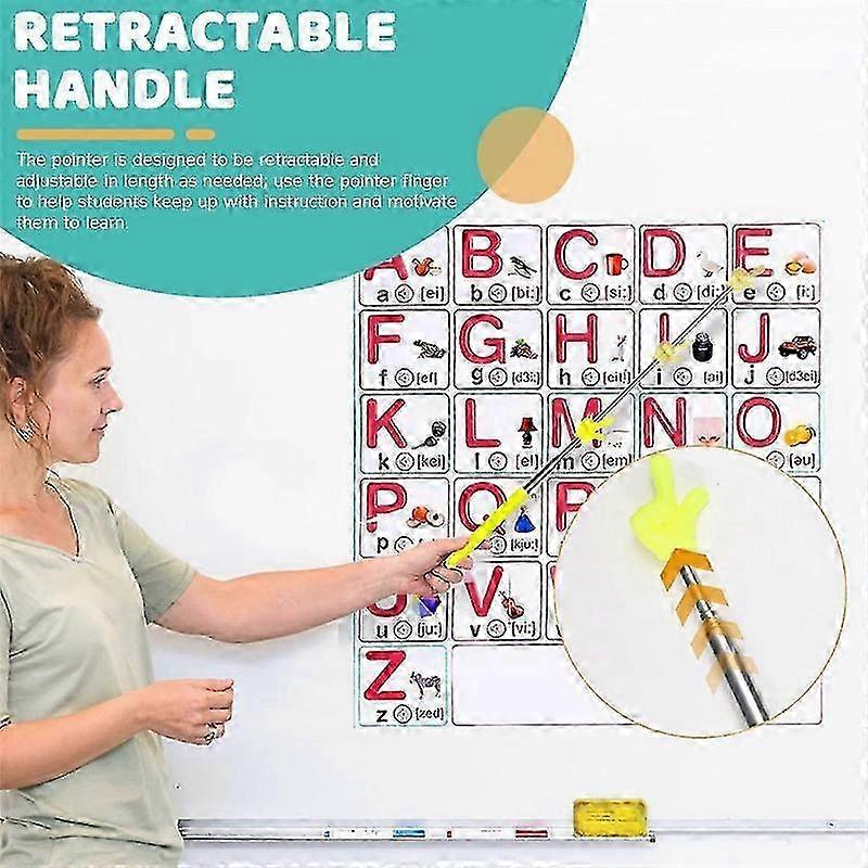 4 Pcs Teacher Pointer Stick Telescoping Hand Pointer Retractable ...