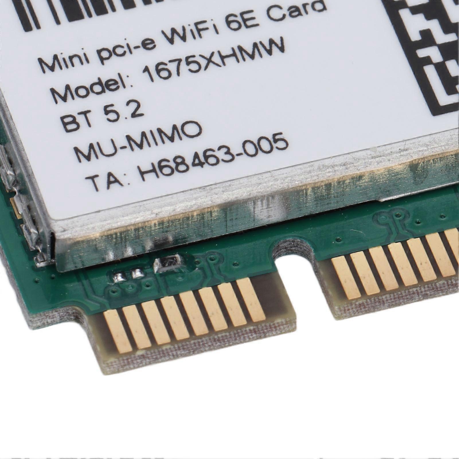 Mini PCIe 2400Mbps Wi-Fi 6E Bluetooth 5.2 3-Band Network Card for ...