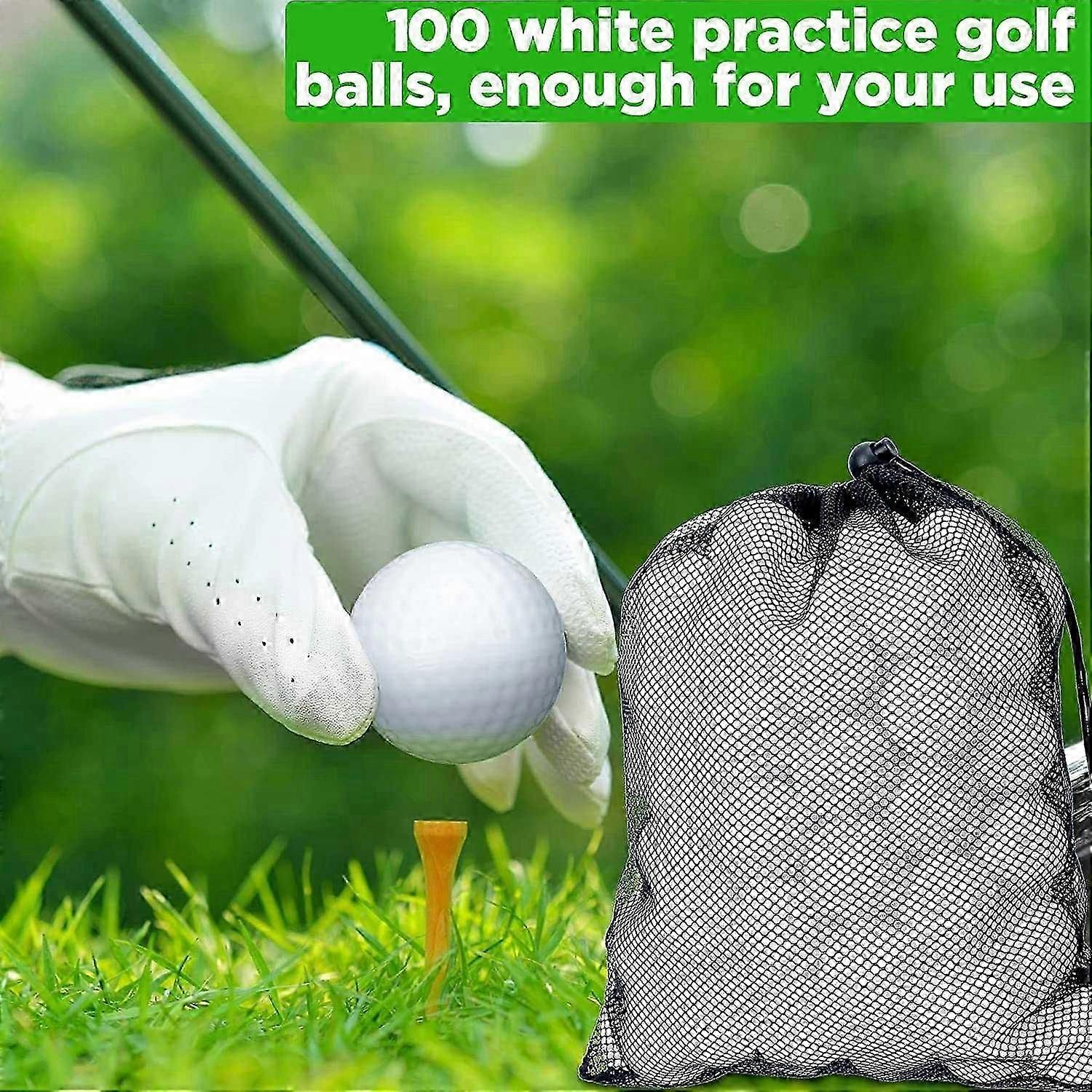 100 Pcs Golf Practice Ball Hollow Golf Ball Training Golf Balls with ...
