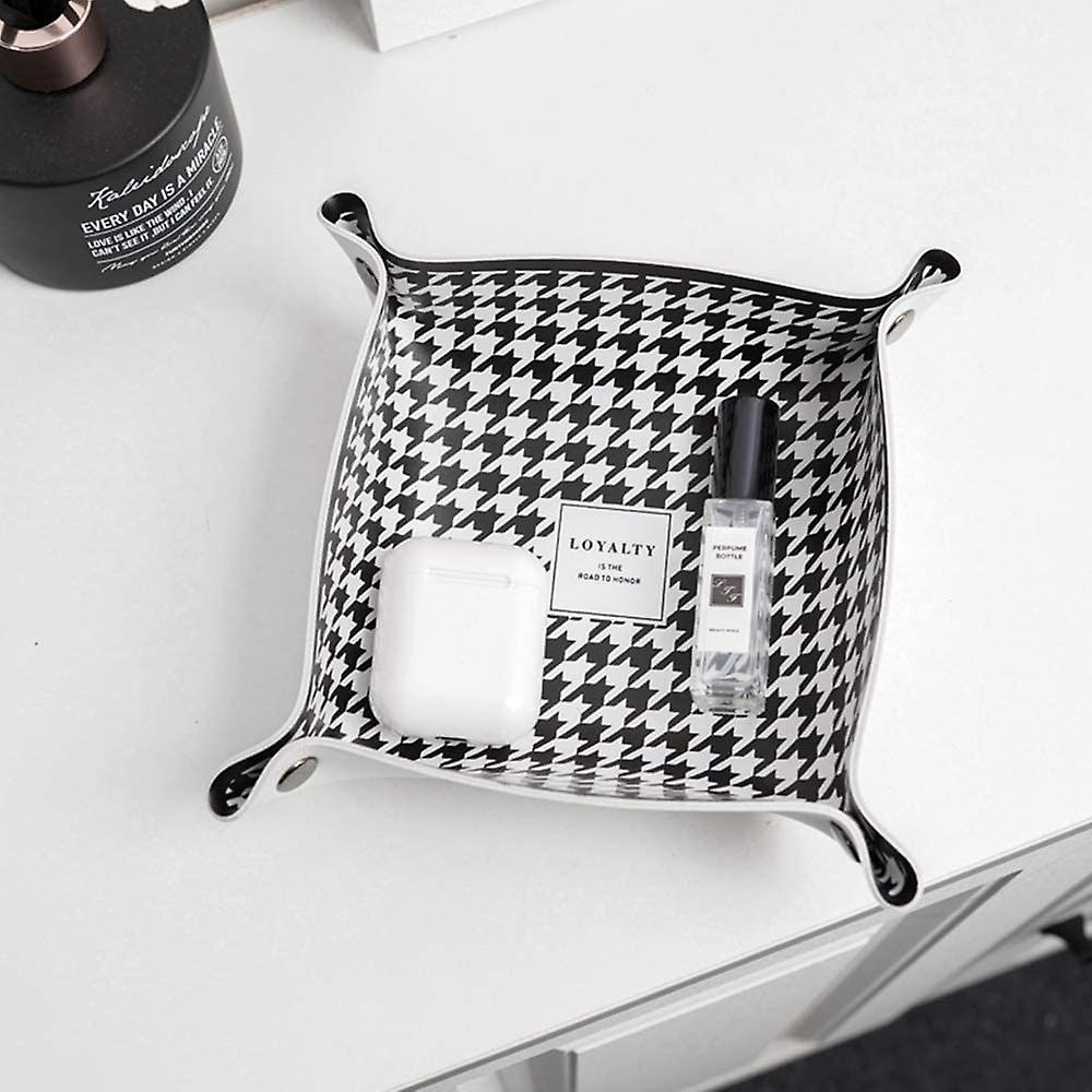 Key Tray Coin Tray Small Valet Tray Pu Leather Desktop Organizer ...