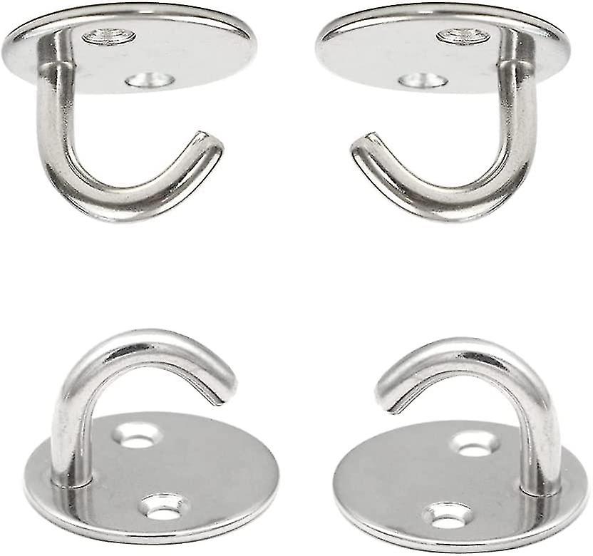 6 Pieces Ceiling Hook M5 Open Hook Made Stainless Steel Eye Plate ...