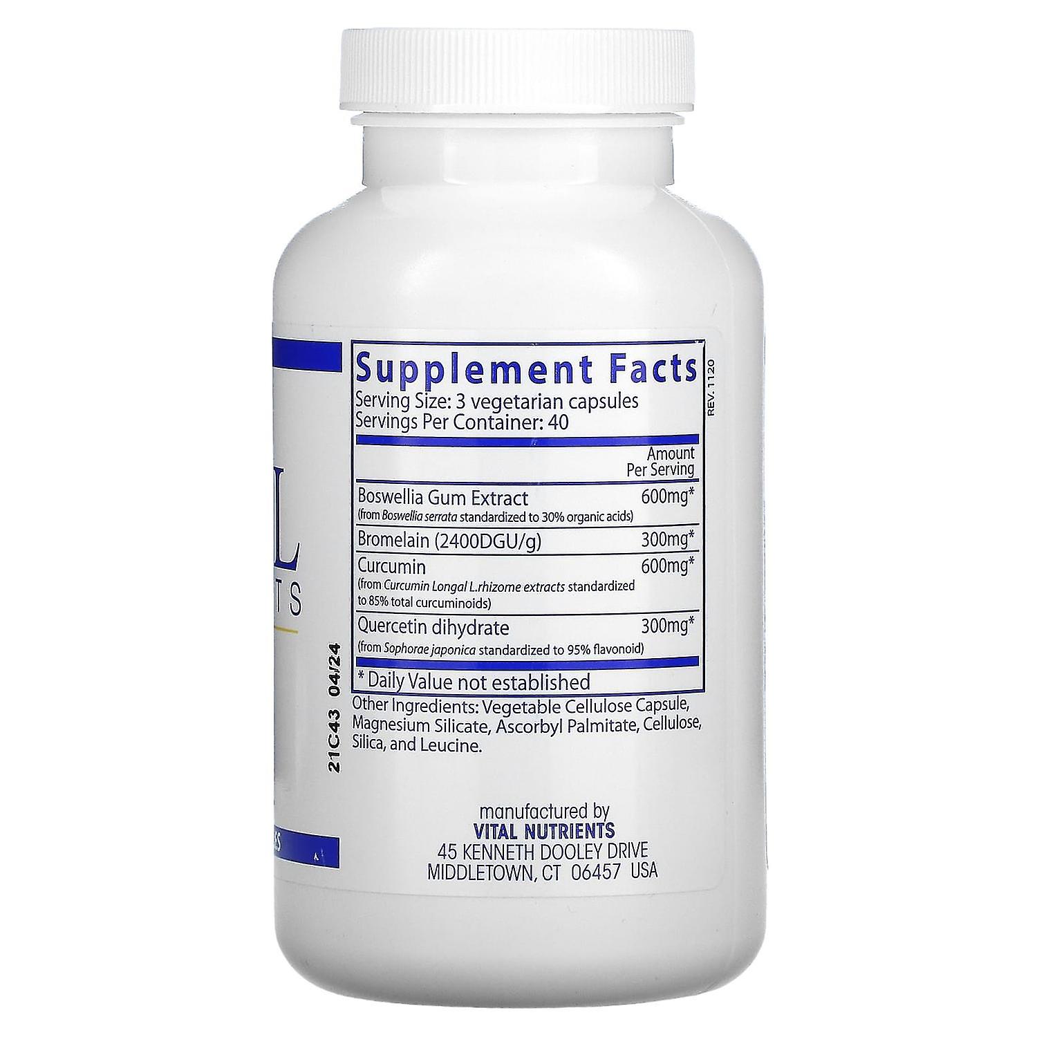 Vital Nutrients, BCQ, 120 Vegetarian Capsules | Fruugo UK