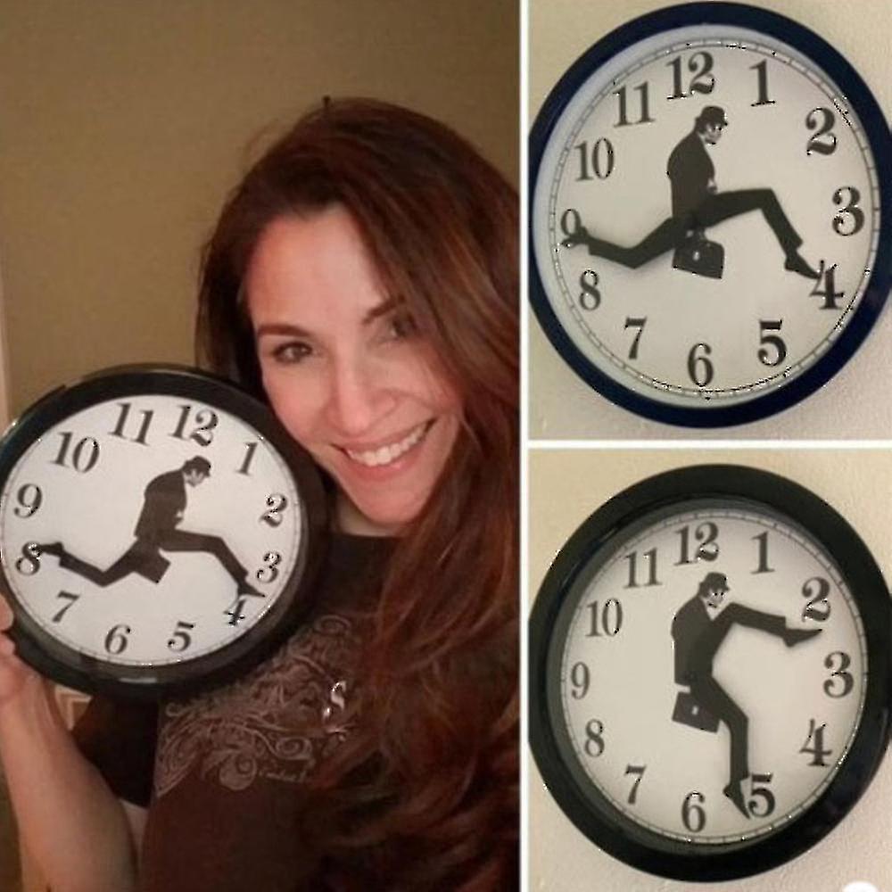 Creative Mute Clocks Monty Python Inspired Silly Walk Wall Clock Home ...