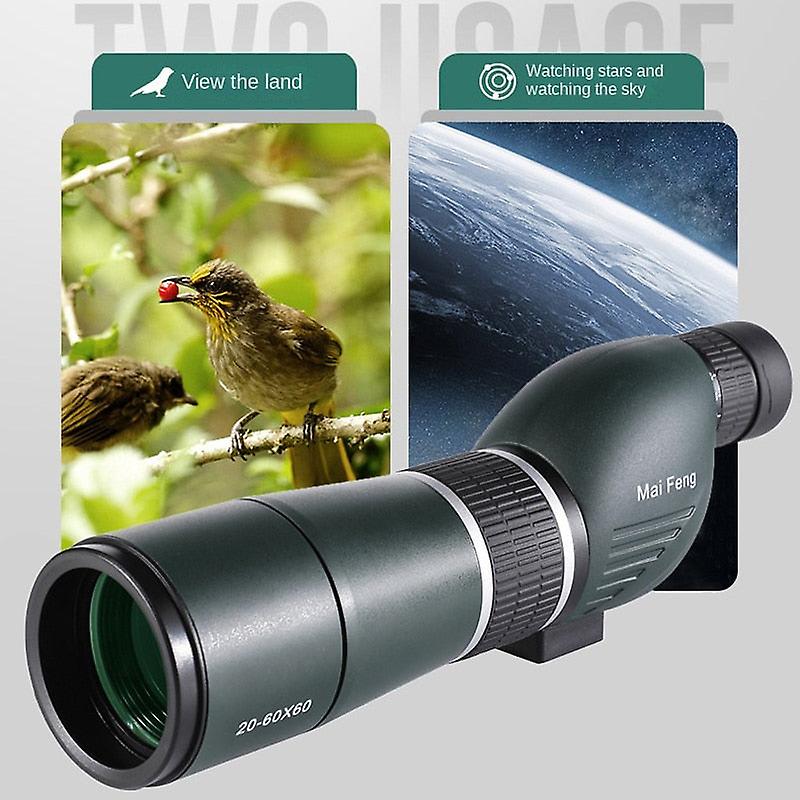 20-60X60 Zoom Monoculars Watching Bird Astronomical Telescope Hunting ...