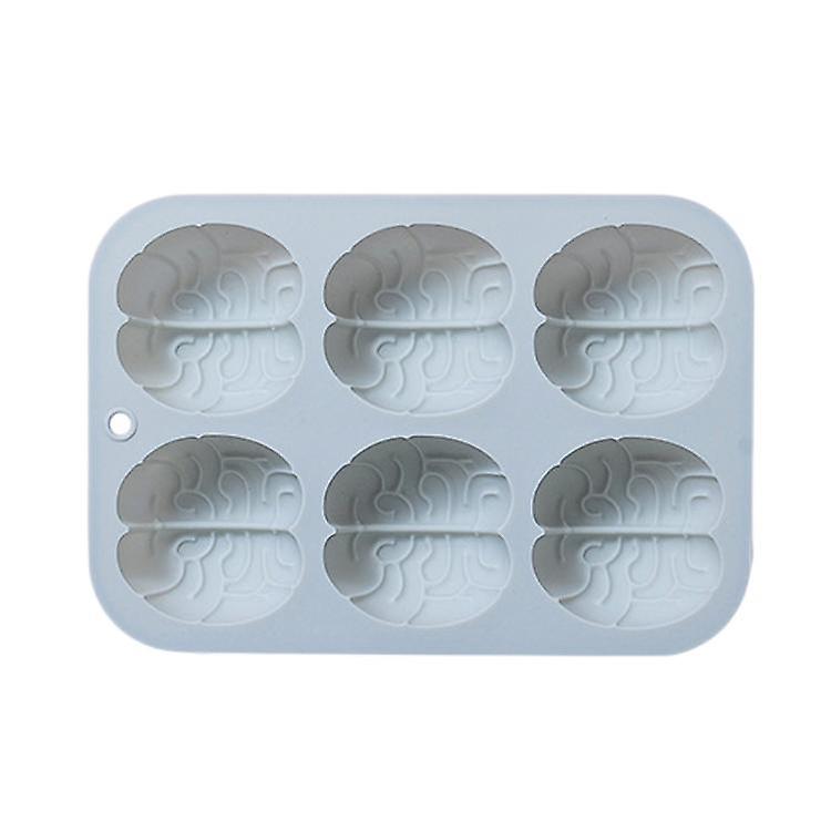 Human Brain Shape Pan Baking Silicone Halloween Cake Mold Pudding Jello ...