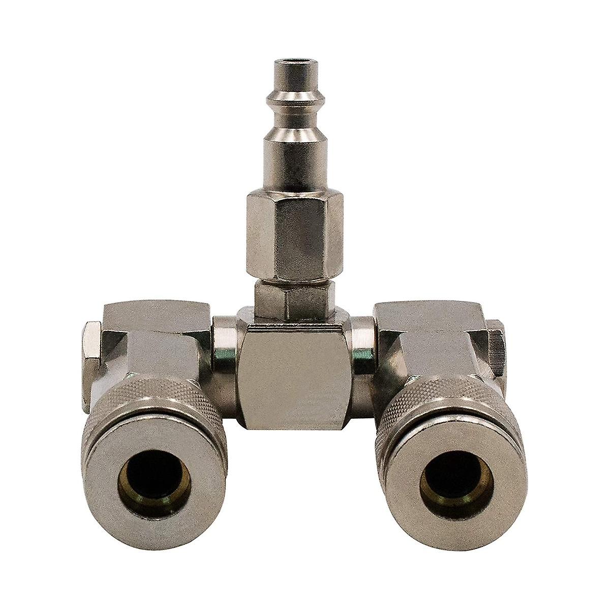 Air Hose Connector 2 Way Air Hose Splitter 1/4 in Air Compressor ...