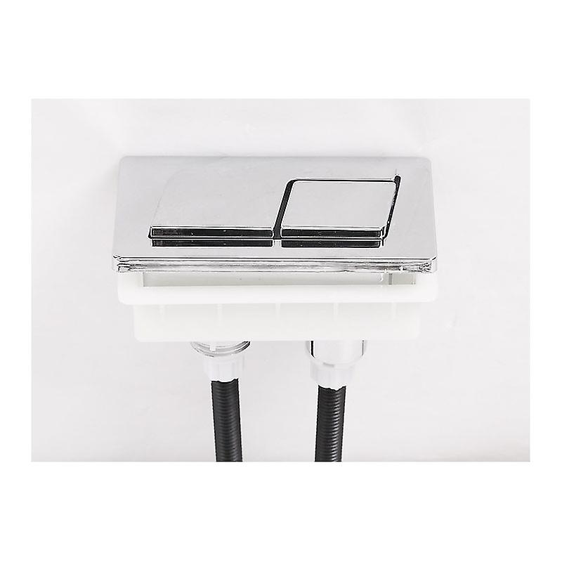 Square toilet button with two buttons Toilet flush button with two ...