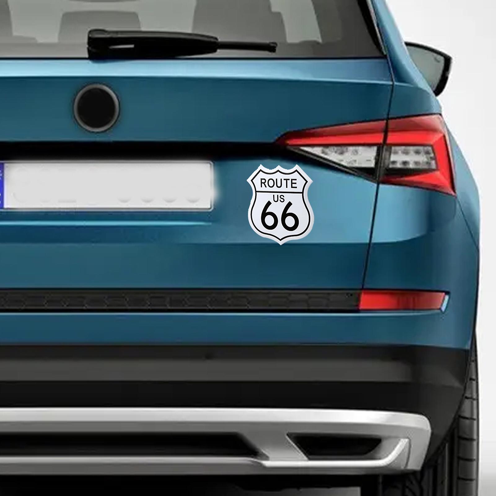 Vinyl Sticker Long-term Durability 3D Process Design Aluminum Route 66 ...