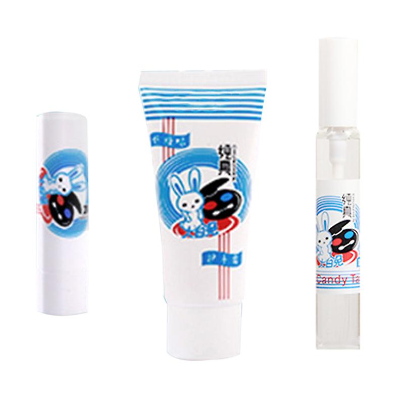 3Pcs/Set White Rabbit Toffee Flavor Moisturizing Lip Balm/Perfume/Hand ...