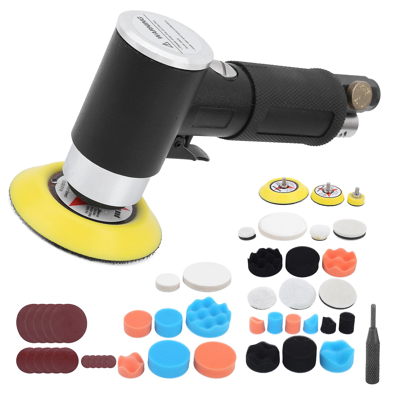 Black Eccentric Pneumatic Car Waxing Polishing Sanding Machine AT-1500 ...