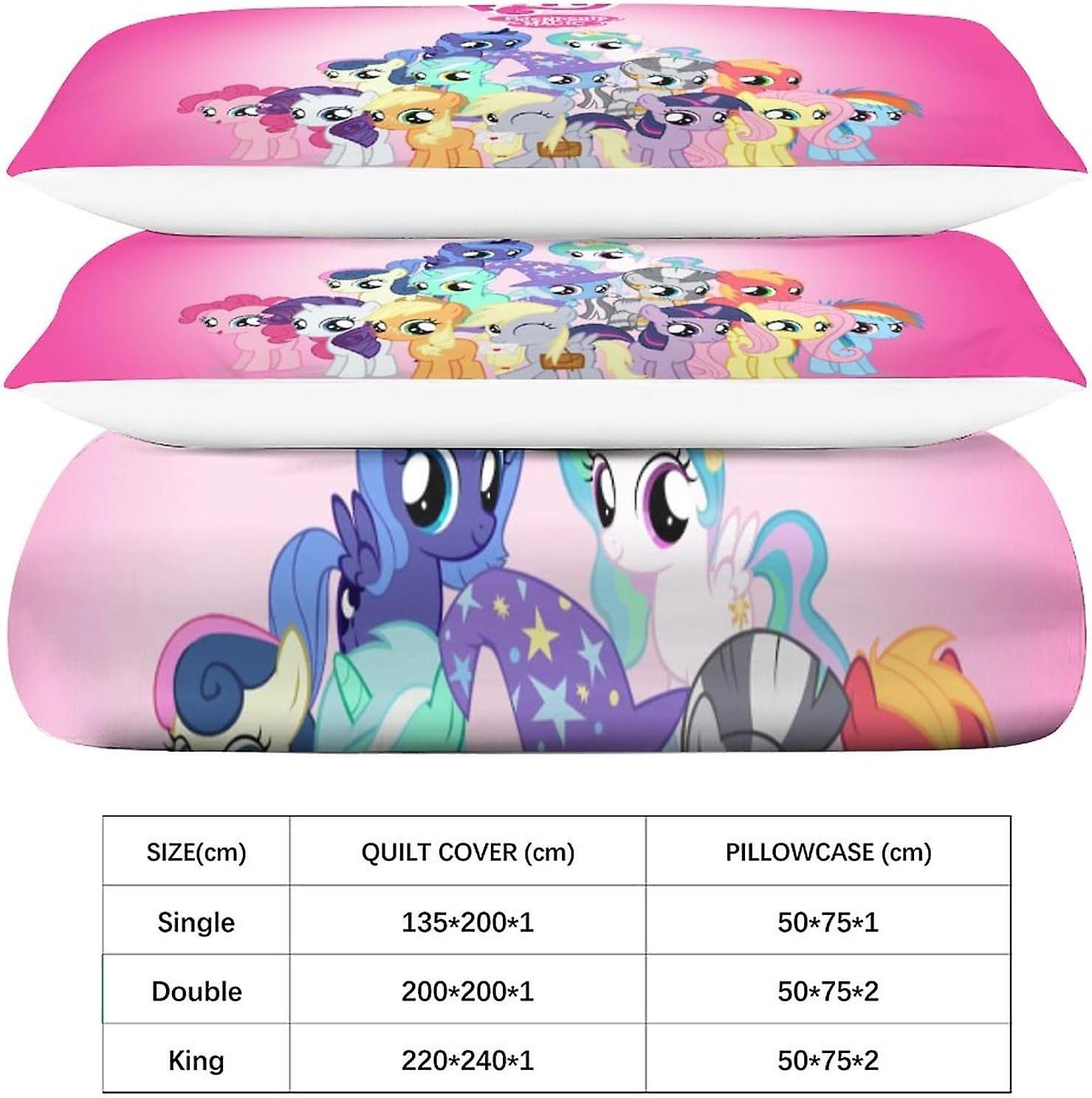 My Little Pony Quilt Cover for Teens And Adults Comforter Covers Duvet ...