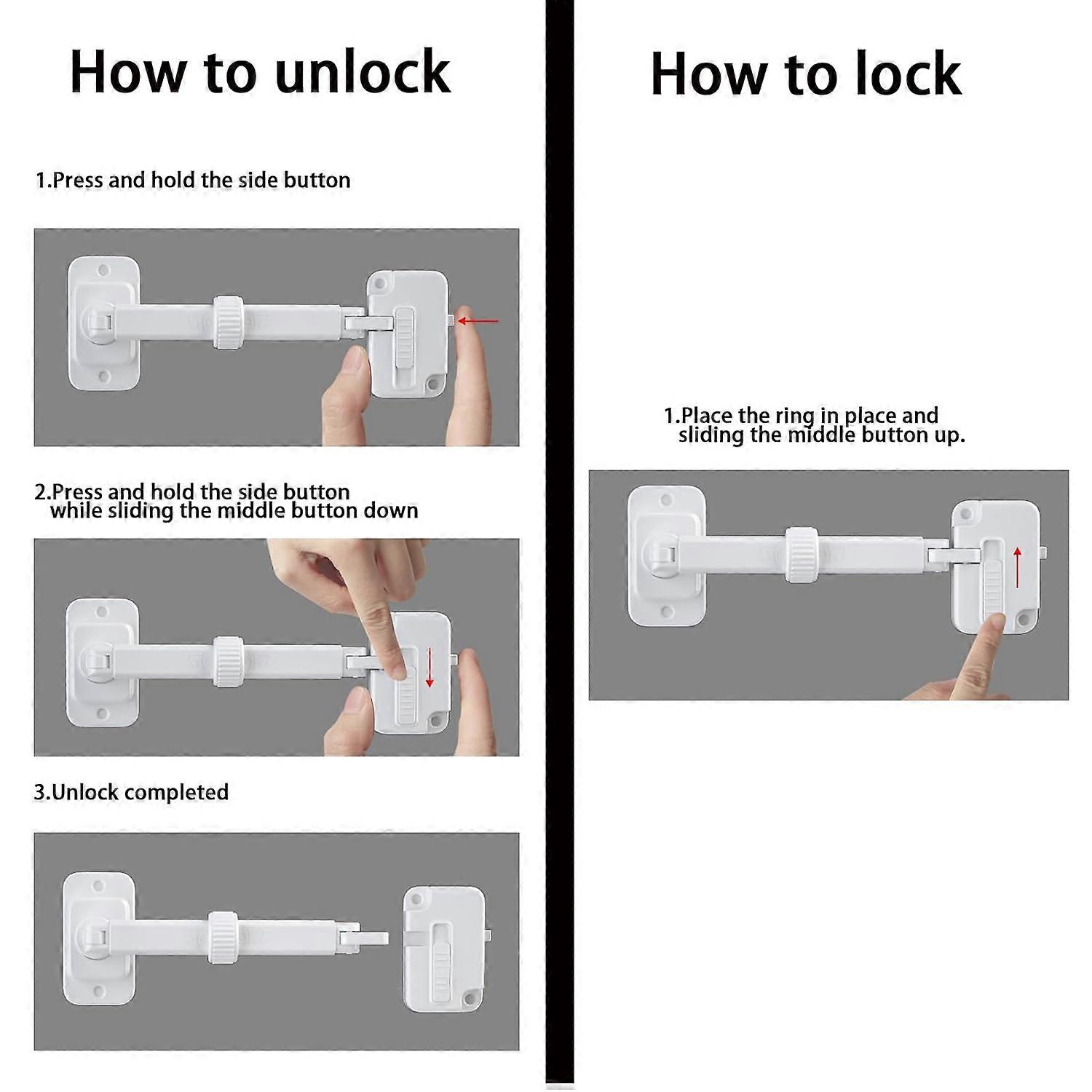 2 Pack Child Proof Window Restrictor, Adjustable Baby Safety Window ...