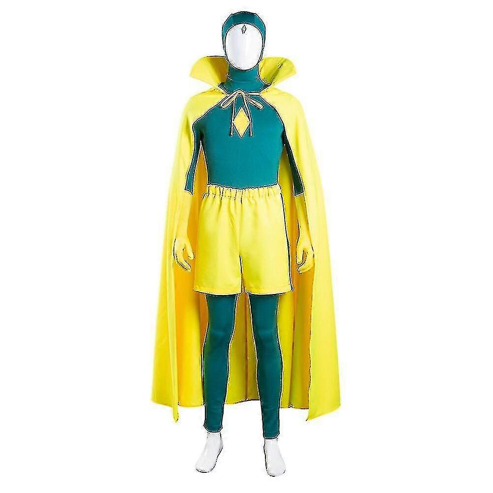 Wanda Vision Cosplay Costume Wandavision Jumpsuit Cloak Outfits ...